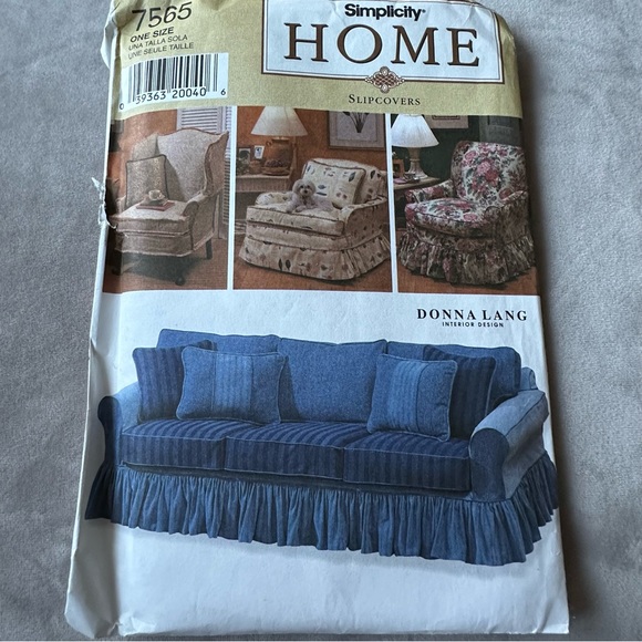 Simplicity | Other | Simplicity Home Sewing Pattern Slipcovers New ...